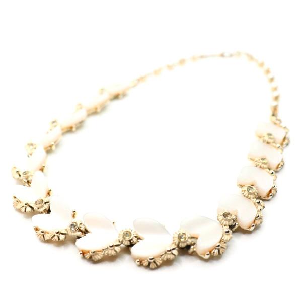 1950〜1960s B.S.K. Vintage white lucite heart necklace