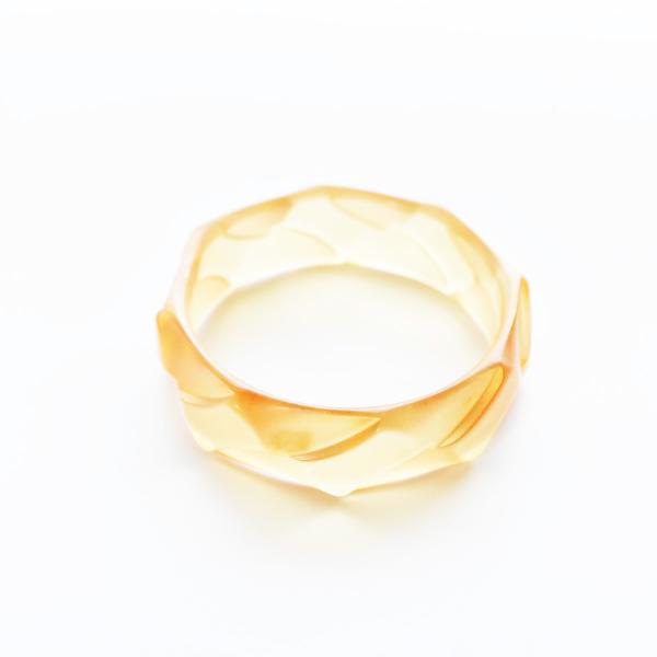 Vintage　1950s’ clearbrown plastic bangle