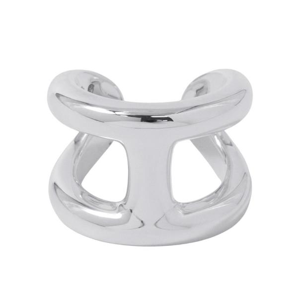 エルメス リング オスモズGM Osmose SV925シルバー リングサイズ50 HERMES 指輪 ジュエリー[取扱店舗]青山表参道店[管理番号]10537879[ランク]中古S[ブランド]エルメス（HERMES）[状態]表面/微細なス...