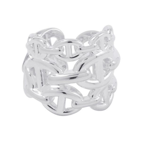 エルメス リング シェーヌダンクル アンシェネGM Enchainee SV925シルバー リングサイズ50 HERMES 指輪[取扱店舗]銀座本店[管理番号]10941966[ランク]中古SA[ブランド]エルメス（HERMES）[状態]表...