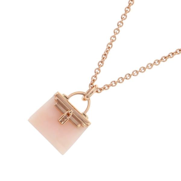 エルメス ネックレス アミュレット ケリー ペンダント ピンクオパール K18PGピンクゴールド HERMES Amulettes Kelly[取扱店舗]銀座本店[管理番号]10959183[ランク]未使用[ブランド]エルメス（HERMES...