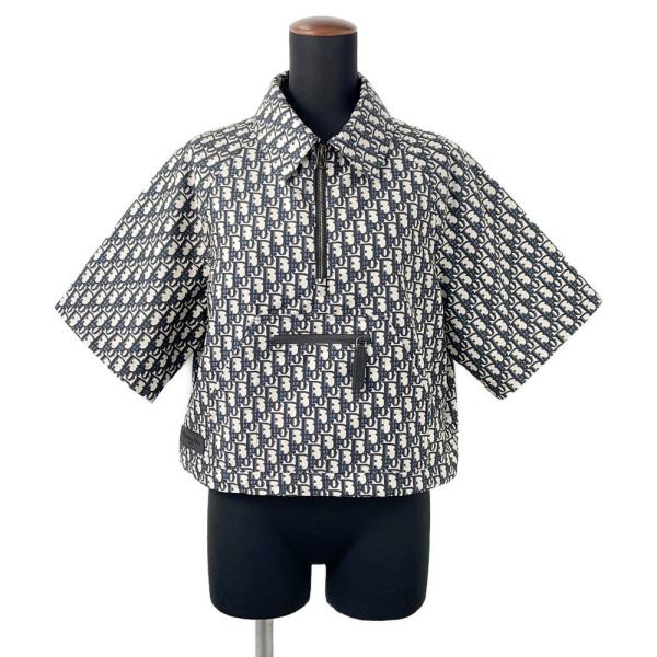 クリスチャン・ディオール 半袖シャツ オブリーク テクニカル タフタ ジャカード ショートスリーブ アノラック レディースサイズ36 トップス[取扱店舗]倉庫在庫[管理番号]10988619[ランク]未使用[ブランド]ディオール（Dior）...