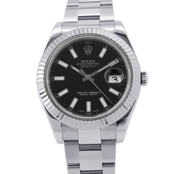 ロレックス デイトジャスト2 ランダムシリアル ルーレット 116334 ROLEX 腕時計 黒文字盤[取扱店舗]タイムゾーン中野ブロードウェイ[管理番号]11068693[ランク]中古SA[ブランド]ロレックス（ROLEX）[状態]ベゼル...