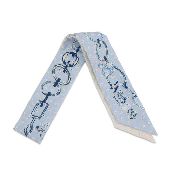 エルメス スカーフ ツイリー ド・レ・ブックル・ブロデリー・アングレーズ Do Re Boucles Broderie Anglaise 2023春夏[取扱店舗]青山表参道店[管理番号]11070771[ランク]未使用[ブランド]エルメス（...