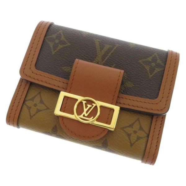 ルイヴィトン 三つ折り財布 モノグラムリバース ポルトフォイユ・ドーフィーヌ コンパクト M68725 LOUIS VUITTON[取扱店舗]倉庫在庫[管理番号]m68725[ランク]新品[ブランド]ルイ・ヴィトン（LOUIS VUITTO...