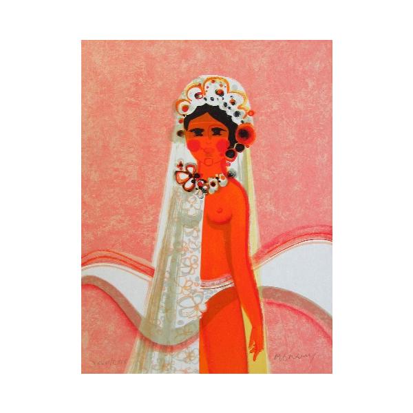 画寸サイズ　56×42 cm リトグラフ　　自筆サイン新品額にお入れしてのお渡しとなります。マンギー　略歴Frederic MENGUY1927年　パリに生まれる。パリ市美術講座にて絵画を学ぶ。1953年　デッサン教師の免許取得。サロン・ド...