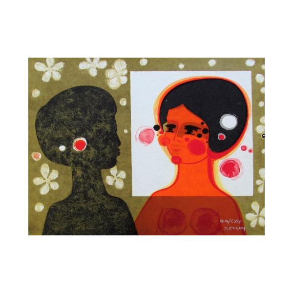 画寸サイズ　42×56 cm リトグラフ　　自筆サイン新品額にお入れしてのお渡しとなります。マンギー　略歴Frederic MENGUY1927年　パリに生まれる。パリ市美術講座にて絵画を学ぶ。1953年　デッサン教師の免許取得。サロン・ド...