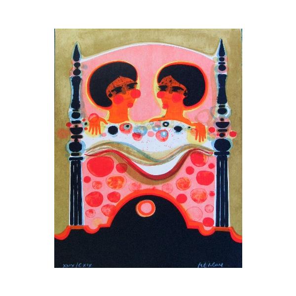 画寸サイズ　56×42 cm リトグラフ　　自筆サイン新品額にお入れしてのお渡しとなります。マンギー　略歴Frederic MENGUY1927年　パリに生まれる。パリ市美術講座にて絵画を学ぶ。1953年　デッサン教師の免許取得。サロン・ド...