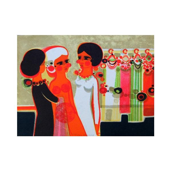 画寸サイズ　41×56 cm リトグラフ　　自筆サイン新品額にお入れしてのお渡しとなります。マンギー　略歴Frederic MENGUY1927年　パリに生まれる。パリ市美術講座にて絵画を学ぶ。1953年　デッサン教師の免許取得。サロン・ド...