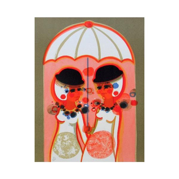 画寸サイズ　56×42 cm リトグラフ　　自筆サイン新品額にお入れしてのお渡しとなります。マンギー　略歴Frederic MENGUY1927年　パリに生まれる。パリ市美術講座にて絵画を学ぶ。1953年　デッサン教師の免許取得。サロン・ド...