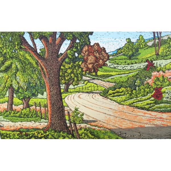 画寸サイズ　46×76 cm リトグラフ　　自筆サイン新品額にお入れしてのお渡しとなります。ピーターソン　略歴Lloydvan PITTERSON1926年、ジャマイカ生まれ。1965年、画家に専念する。イギリス人画家ジョー・ロッキーの門下...