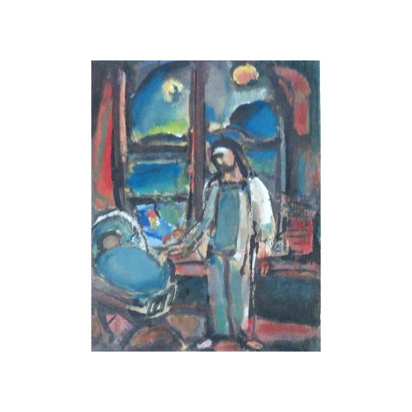 画寸サイズ　50×36 cm 　　ポショワール刷込サイン　無限定新品額にお入れしてのお渡しとなります。ルオー　略歴  Georges-Henri  ROUAULT1971年　コンミューンの動乱中パリに生まれる。母方の祖父は熱心な版画コレクタ...