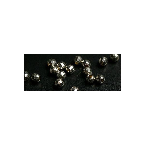 2mm WGK18ホワイトゴールドミラーボール粒売りビーズ