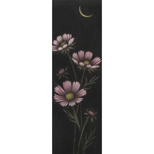 晩秋の菊を表現した作品です。銅版画の一種メゾチント技法で制作された作品です。作家名：仙北谷和子作品名：晩秋技法：銅版画(カラーメゾチント)画面サイズ：170x55mm額サイズ：345x195mm仙北谷和子（せんぼくやかずこ）埼玉県出身。武蔵...