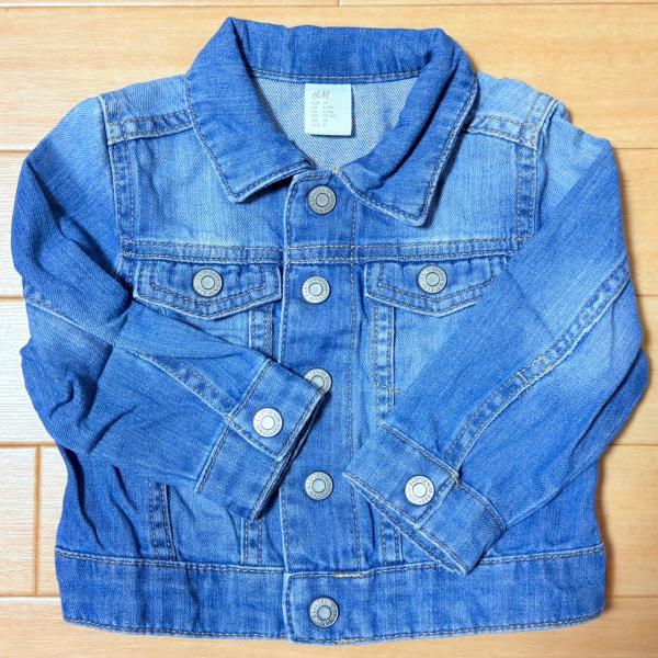 ご覧いただきありがとうございます。【 商品概要 】H&amp;M エイチアンドエム ベビー デニム ジャケット Gジャン ブルー 74cm です。【 商品情報 】・カテゴリ ベビー・カラー ブルー・バングラデシュ製・素材　綿：100％【 サ...