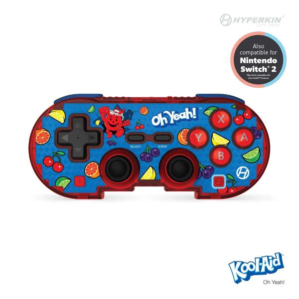 人気ドリンクブランド「Kool-Aid」公式デザインを採用した限定Bluetoothコントローラー。レトロ感のあるピクセルアート風デザインと、現代ゲーム向けの快適な操作性を両立した特別モデルです。左右対称スティックや押しやすいアクションボタ...
