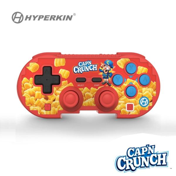 人気シリアル「Cap'n Crunch」公式デザインを採用した限定Bluetoothコントローラー。レトロ感あふれるピクセルアート風デザインと、現代ゲーム向けの快適な操作性を両立したコレクター向けモデルです。握りやすいエルゴノミクス設計に加...