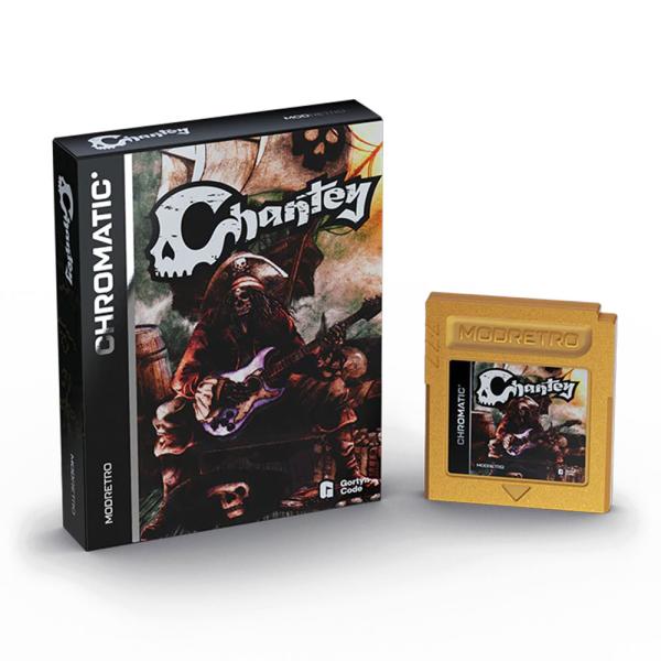 海賊伝説とヘビーメタルの世界観を融合した、Game Boy Color対応の本格リズムRPG『Chantey』。トップダウン型アドベンチャーとリズムバトルを組み合わせた独創的なゲーム性が魅力です。広大なオープンワールドには町や港、隠しエリア...