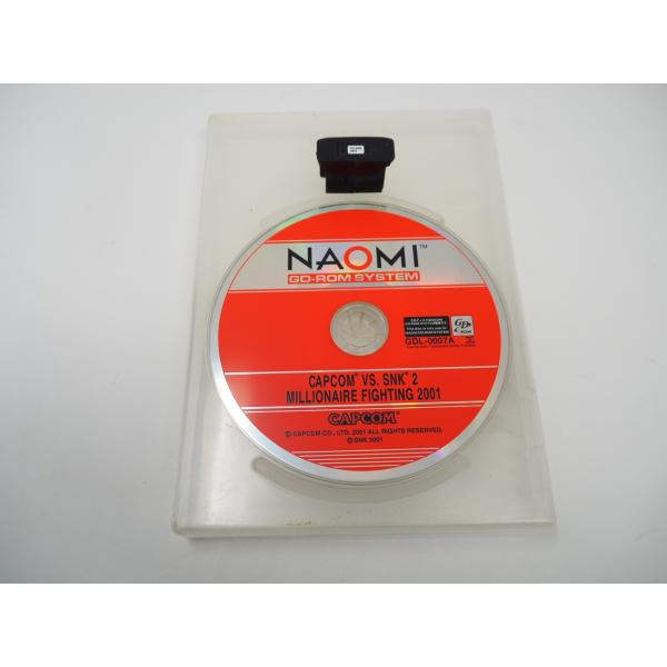 セガ NAOMI GDロムシステムのソフト「CAPCOM VS. SNK 2 MILLIONAIRE FIGHTING 2001」、中古です。ソフトのみ、マザーボードは付属しません。稼働には別途マザーボード、GDロムドライブ、DIMMボード...