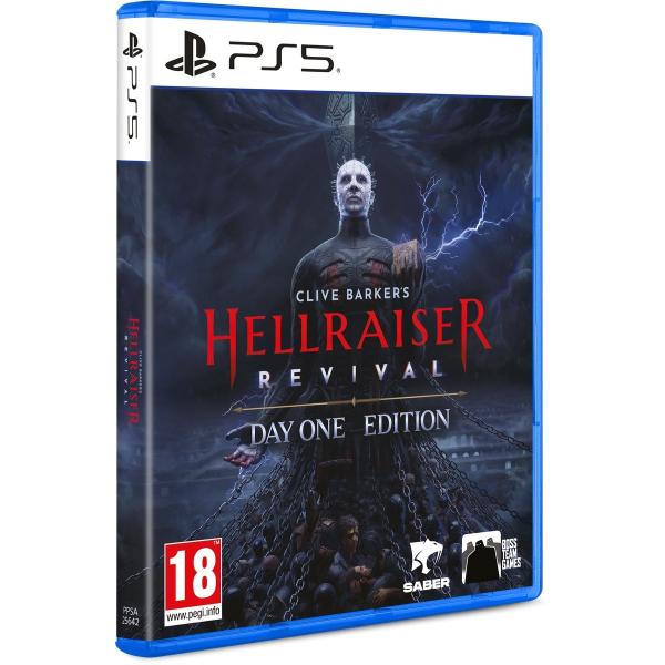 【発売日：2026年10月08日】クライヴ・バーカーズ ヘルレイザー: リバイバル - デイワンエディション 欧州版の商品です。日本のPS5本体でプレイいただけます。映画「ヘルレイザー」の世界を舞台に、クライヴ・バーカー監修の新たな物語を描...