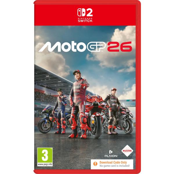 【発売日：2026年04月29日】モトジーピー 26 欧州版の商品です。Nintendo Switch 2 多言語対応本体でプレイいただけます。国内専用モデルではご利用いただけない場合がございます。こちらはゲームカードではなくダウンロードコ...