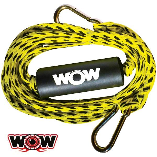 アメリカ生まれのウォータートイブランド【WOW】のアイテムです！トーイングチューブをけん引するためのトーイングロープ用コネクターです。船外機ボート等左右のアイクリートにつなぎ、ボートの中心でのトーイングを可能にするアイテムです。◆商品詳細◆...