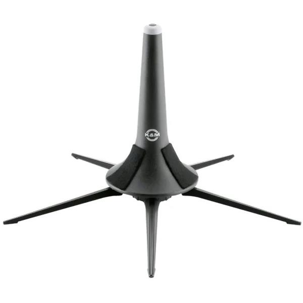 K&amp;M　トランペット用スタンド　【15213】　カラー：ブラック世界のトップブランドとして、最高の品質と信頼のスタンドメーカー『K&amp;M』。トランペット用スタンド。持ち運びに便利なベル内収納型です。ベル収納時にはスタンドがベル...