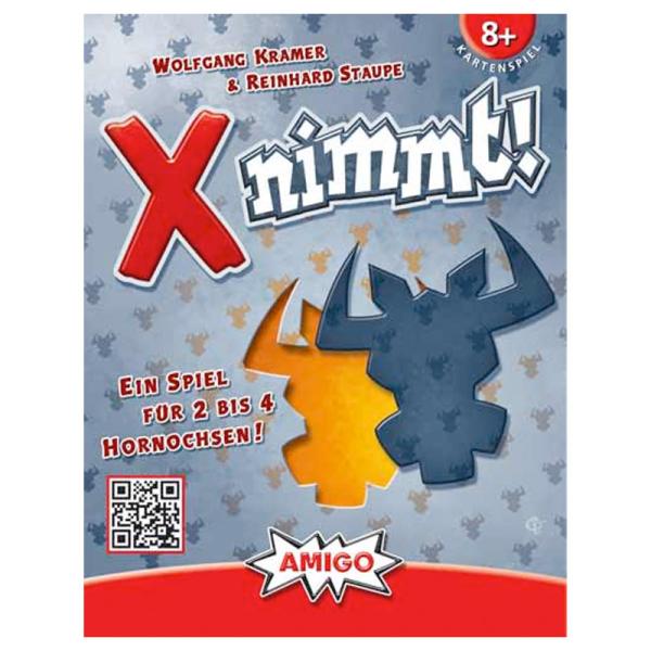 X nimmt ! / Amigo / Wolfgang Kramer &amp; Reihard Staupe作プレイ人数：2〜4人対象年齢：8歳以上プレイ時間：25分　基本ルールは「ニムト　6nimmt」と同じです。　違いは、各列の6枚...