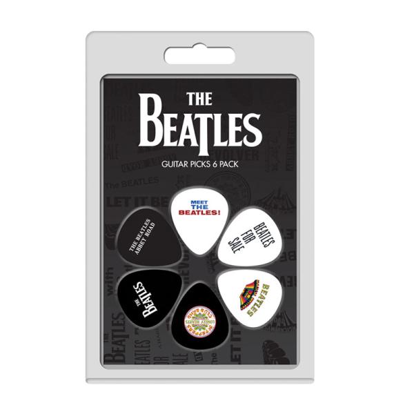 ペリーズがお届けするオフィシャルライセンスピック。言わずと知れたビートルズのロゴやイラストをピックにプリントしたファンの心をくすぐるピックです。全てそろえてコレクションするも良し、もちろん演奏に使うも良し。