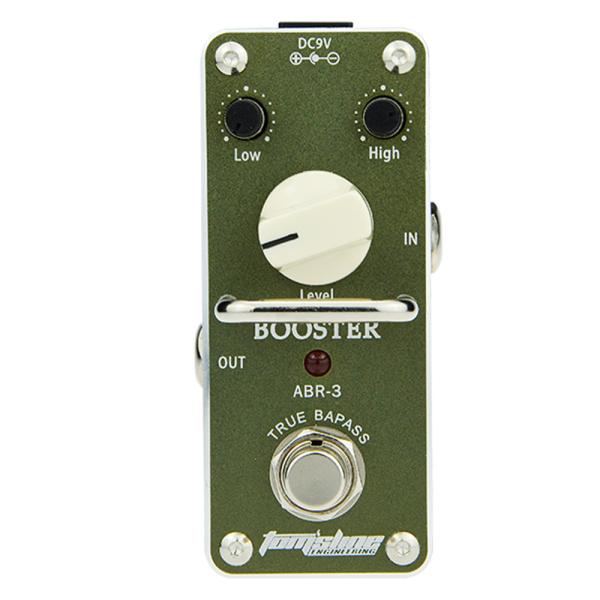 ABR-3 BOOSTERTRUE BYPASS搭載コントロール：Low/High/Level電源：DC9V■サイズ: 94mm (D) x 44mm (W) x 48mm (H)■各重量:　136g