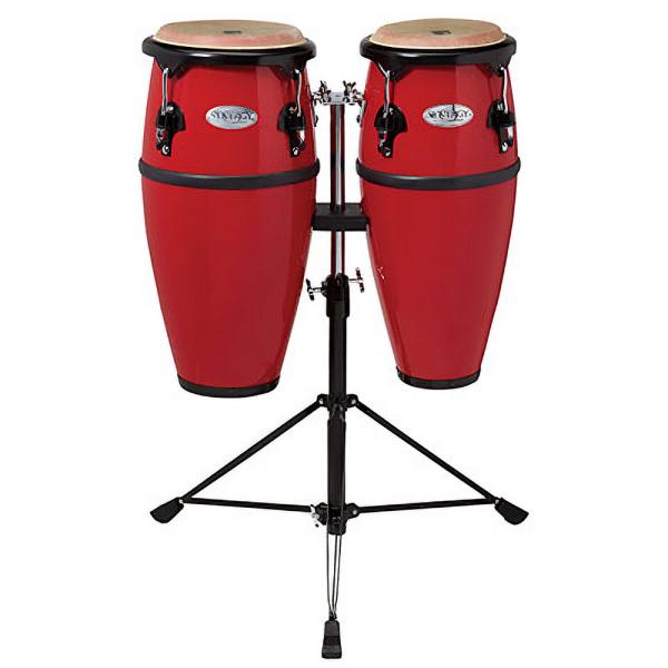 Synergy Fiberglass 10+11" w/Double Stand - RedSYNERGY FIBERGLASS CONGAS SETコストパフォーマンスに優れたエントリークラスのSynergy Series。硬質で高い強度...