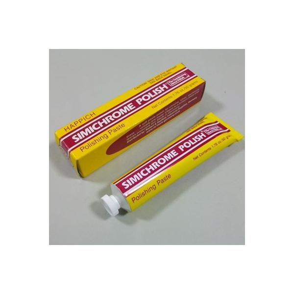 （１）まず、チューブから搾り出したシミクローム・ポリッシュを布に少量取り、汚れを落としたい部分にまんべんなく塗り広げます。（２）そして２分以上のインターバルを置いて、シリコン等を含まないクロスなどで金属面を磨きながら拭き取ります。 一度の使...