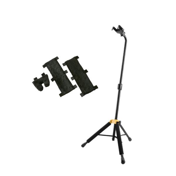 GS414BSWは、GS414B PLUSにAS Yoke（オート・スイベル・ヨーク）の機能を追加した日本限定仕様のギタースタンドです。HERCULES GSPシリーズ・ウォールハンガーのように、ネックハンガー部分がヘッドの形状に合わせて回...