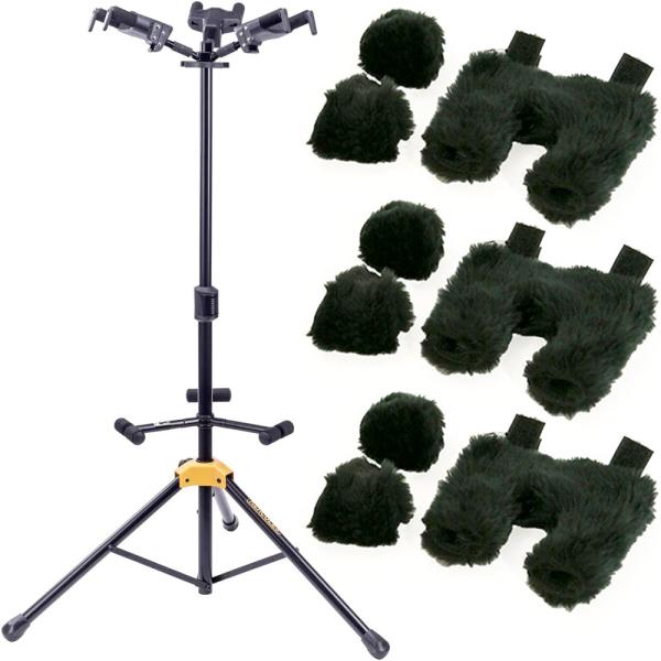 新形状へ更新されたAGS（オートグラブシステム）採用のギター3本用スタンド。楽器を背面で保持するGS412B PLUSの構造と、ネックを保持するAGS部は折り畳みの可能なGS415B PLUSにそれぞれ準じた構造となっています。(本製品に付...