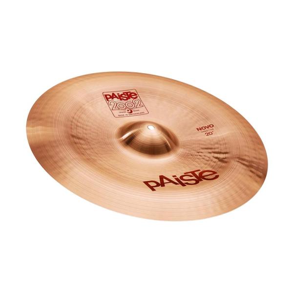 Paiste 2002 Novo China（ノボ・チャイナ）は、  非常に明るく、爆発的なクラッシュサウンド、ラウドで明瞭なベルサウンドが特徴。レスポンスが良く、オールマイティに使えるチャイナシンバルです。サイズ：20インチ