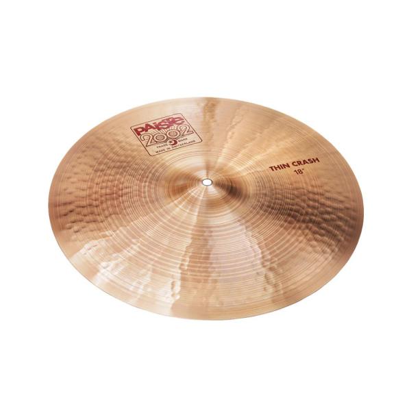 Paiste 2002 Thin Crash（シン・クラッシュ）は、ブライトさと適度な柔らかさがミックスされたサウンドが特徴のクラッシュシンバルです。小気味よいサウンド・キャラクターをもち、パターン演奏や最小限の楽器編成で音の隙間を埋めるの...