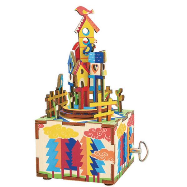 曲目：小さな世界商品サイズ（組み立てサイズ）：W73×D80×H160mmパッケージサイズ：W155×D65×H235mm