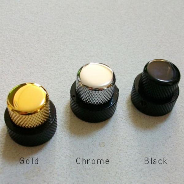 2ポットの初期ジャズベ用コンセントリック・ノブセット。CTS、Fender USA純正のポットに対応します。横ネジはマイナスとなっております。