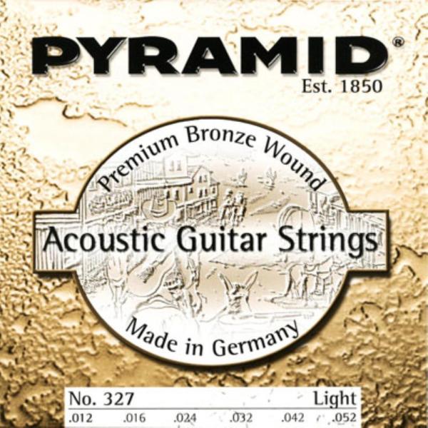 "PYRAMID Premium Bronze Acoustic Guitar Strings" プレーン弦にシルバー・プレーテッド・スチール、巻線にフォスファー・ブロンズを用いた、アコースティックギター用ゲージセットです。酸化や摩耗、劣化...