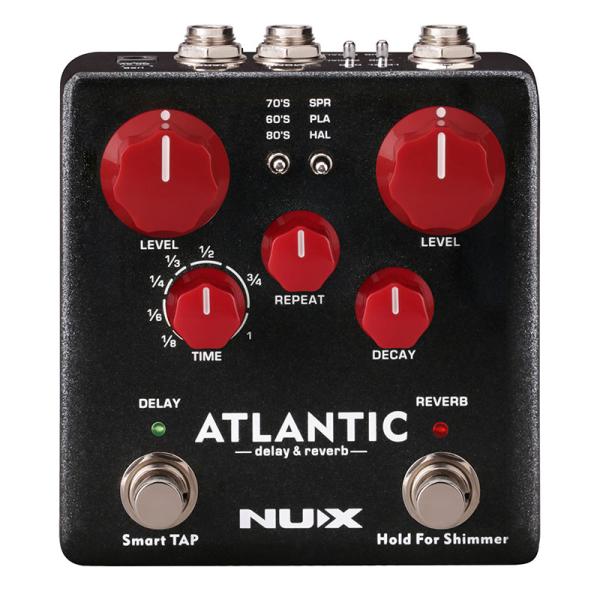 Delay &amp; ReverbAtlanticアトランティックは、ディレイとリバーブをペダルサイズのコンパクトなボディに収めたエフェクターです。厳選された３種類のディレイタイプに、タップテンポ機能も搭載。加えて、幻想的なサウンドを付加...