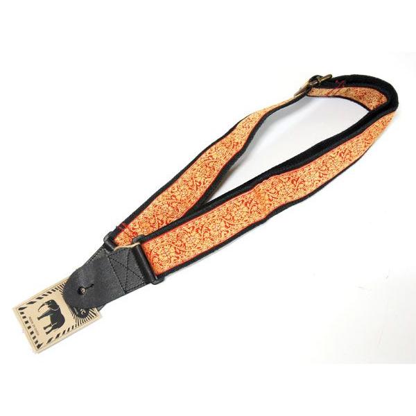 ギターストラップ ジュートシリーズ エキゾチックな雰囲気と素材感を楽しめるPICKBOYのギターアクセサリーブランド「ELEPHANT（エレファント）」ジュート（麻）にエキゾチックなデザインの綿テープを施しました。鮮やかなカラーリングと、華...