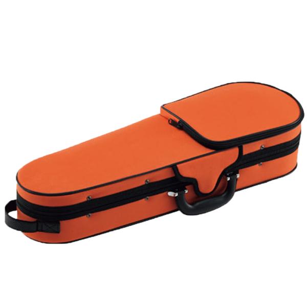 お子様の目をひくカラフルな分数バイオリン用セミハードケースをご用意いたしました。本体にスチロールを使用しているので軽量。リュックストラップも付属しており、お子様の持ち運びにも便利です。レッスンをもっとかわいくもっとたのしく！！カラー：おれん...