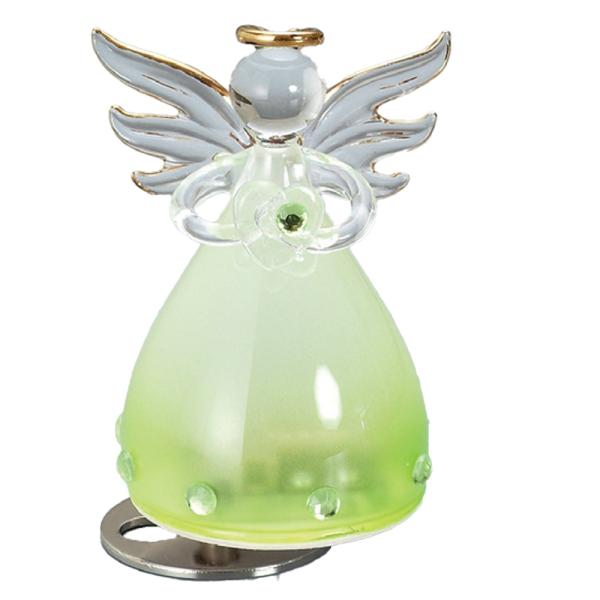 12ヶ月シリーズ　ガラス天使オルゴールそれぞれの誕生石カラーでデザインされた可愛らしいガラス天使オルゴールです。底の巻き鍵を回すと天使が回転し、オルゴールを奏でます。誕生日プレゼントや、記念日のプレゼントに人気の商品です！■商品サイズ：W6...