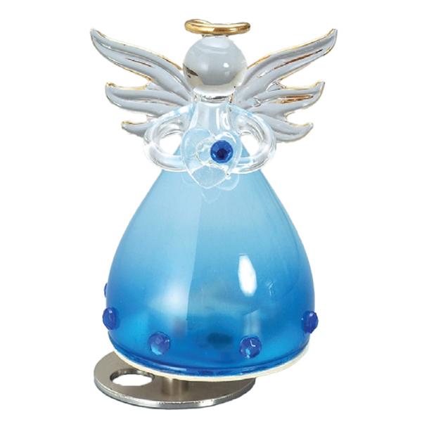 12ヶ月シリーズ　ガラス天使オルゴールそれぞれの誕生石カラーでデザインされた可愛らしいガラス天使オルゴールです。底の巻き鍵を回すと天使が回転し、オルゴールを奏でます。誕生日プレゼントや、記念日のプレゼントに人気の商品です！■商品サイズ：W6...