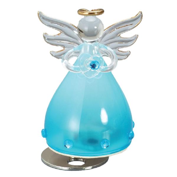 12ヶ月シリーズ　ガラス天使オルゴールそれぞれの誕生石カラーでデザインされた可愛らしいガラス天使オルゴールです。底の巻き鍵を回すと天使が回転し、オルゴールを奏でます。誕生日プレゼントや、記念日のプレゼントに人気の商品です！■商品サイズ：W6...