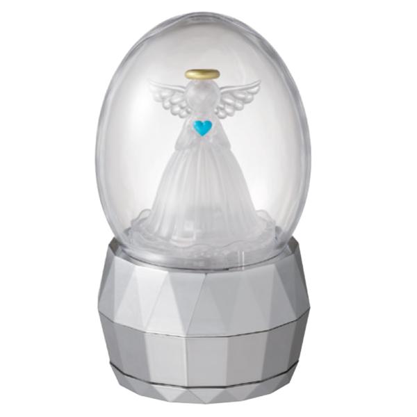 3色の光に変化する天使オルゴール！ LEDライトが内蔵されており、緑・赤・青と光ります。（ON/OFFスイッチで切り替え可能） 台座を回すとオルゴールの音色とともにLEDライトが光り、ハートを持った可愛い天使が回転します♪ブランド名 ニデッ...
