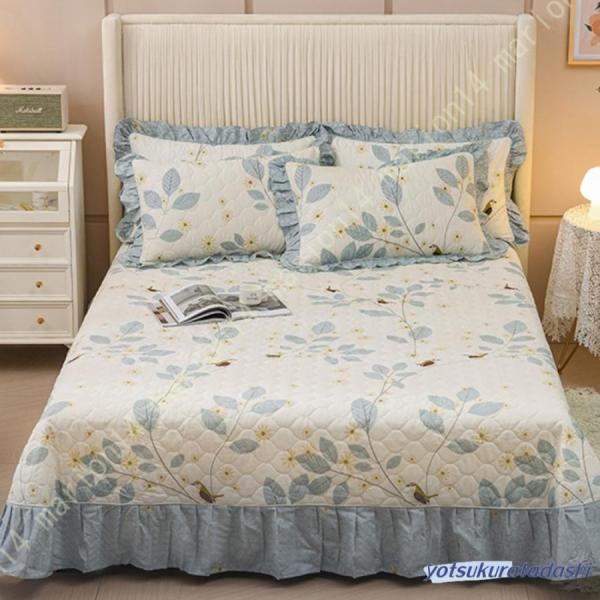 ＜商品情報＞サイズ250*250cm*1（ベッドカバー1枚）270*250cm*1（ベッドカバー1枚）250*250cmSet（ベッドカバー1枚+枕カバー2枚）270*250cmSet（ベッドカバー1枚+枕カバー2枚）※サイズは1-3cm誤...