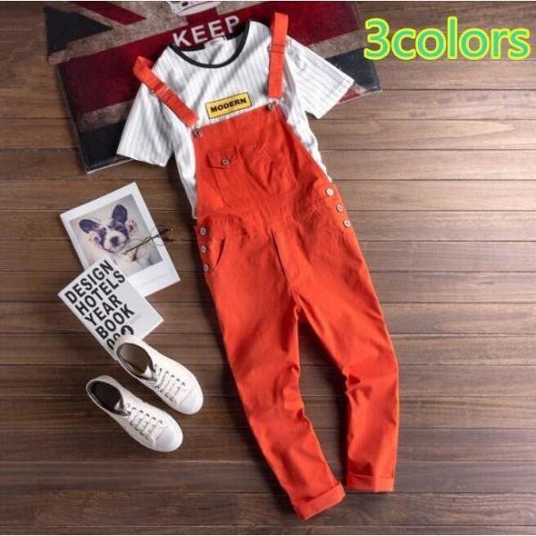 スタイル：オーバーオール素材：綿カラー:写真色 サイズ(cm): S 総丈86cm ウエスト76cm ヒップ84cmM 総丈87cm ウエスト80cm ヒップ88cmL 総丈88cm ウエスト84cm ヒップ92cmXL 総丈89cm ウエ...