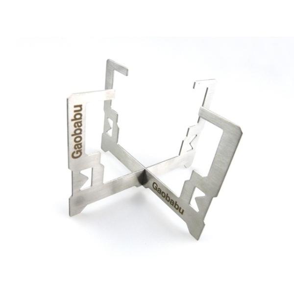 GaobabuアルコールバーナーやGaobabu固形燃料ツールはもちろんのこと、下記のバーナーやストーブにも使用できるマルチなゴトクです。・トランギア☆アルコールバーナー・エスビット(Esbit)☆アルコールバーナー ※solo stove...