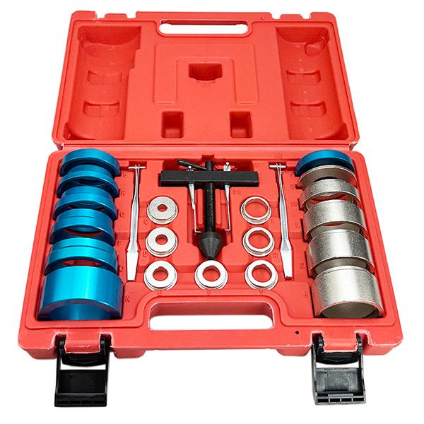 専用工具なしでは作業困難な、クランクシャフトの面シールを簡単・正確に交換可能！シビアな装着寸法リミット内に決まります！ ・クランクシャフトやカムシャフトなどの、軸付きオイルシールの交換が、ケースを分解せず、スペースの狭いエンジンルーム内でも...